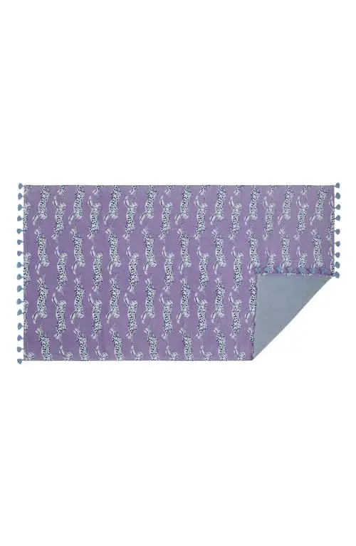 MATOUK Leaping Leopard Beach Towel - Lilac