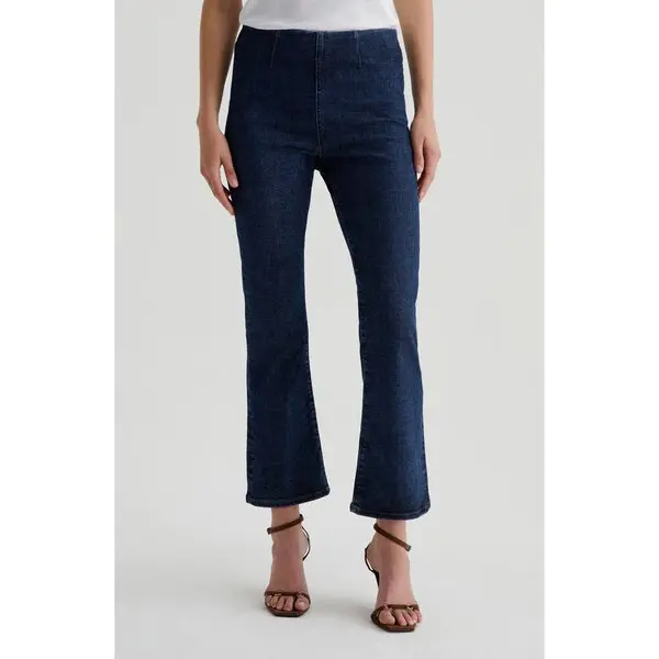 Ag Farrah Pull-on Ankle Bootcut Jeans - Hyacinth