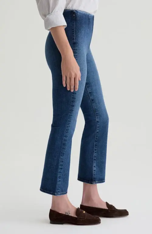 Ag Farrah Pull-on Ankle Bootcut Jeans - Moonlight