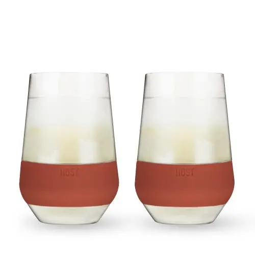 HOST Wine Freeze Xl Cooling Cup Set Of 2 - Terra Cotta