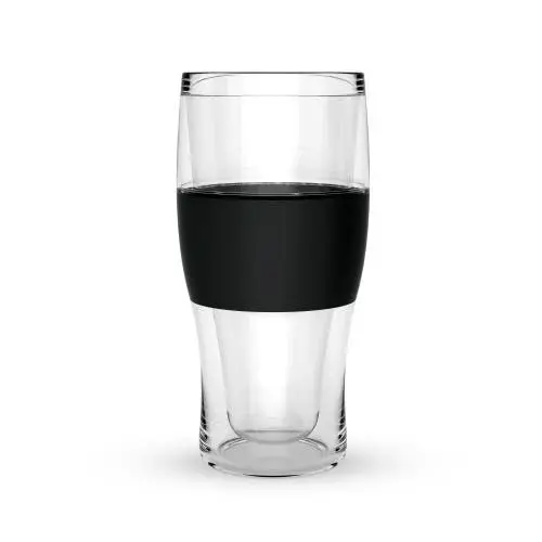 HOST Beer Freeze Cooling Cup Set Of 2 - Black