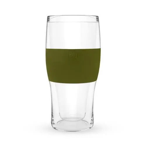 HOST Beer Freeze Cooling Cup Set Of 2 - Olive