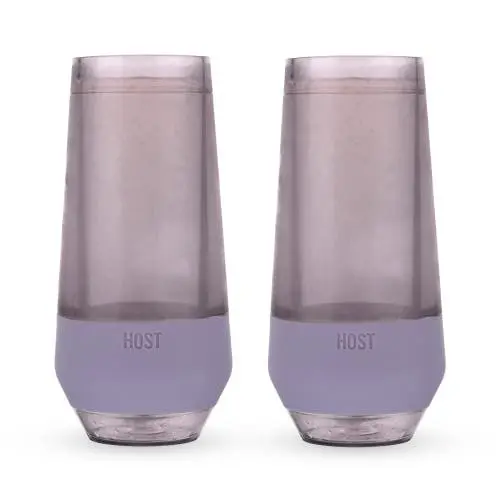 HOST Champagne Freeze Cooling Cup Set Of 2 - Deep Lilac