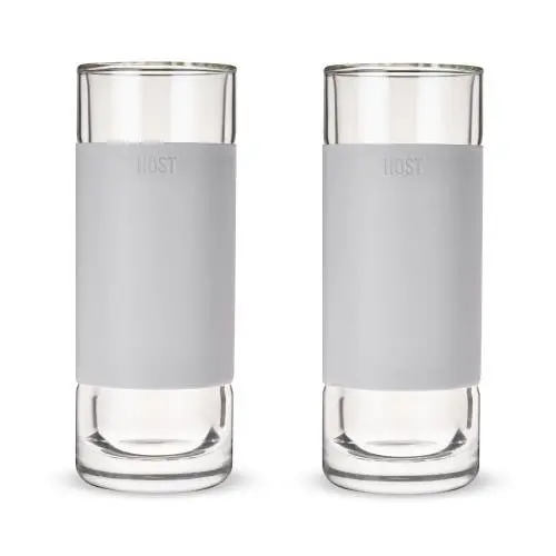 HOST Glass Freeze Highball Cooling Cups Set Of 2