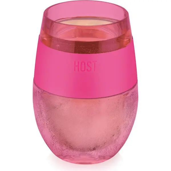 HOST Wine Freeze Cooling Cup - Tinted Magenta