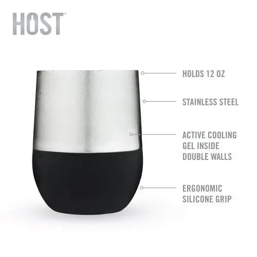 HOST Stainless Steel Wine Freeze Pro Cooling Cup