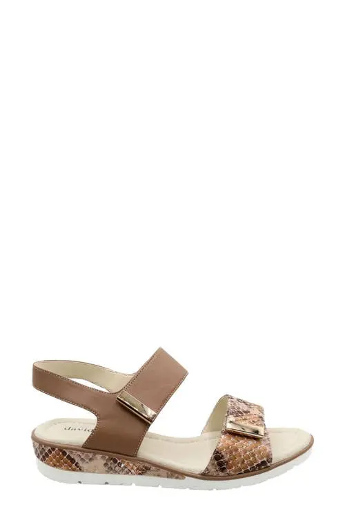 DAVID TATE Civic Slingback Sandal - Camel Multi