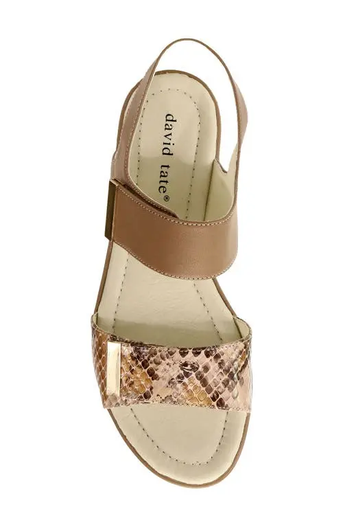 DAVID TATE Civic Slingback Sandal - Camel Multi