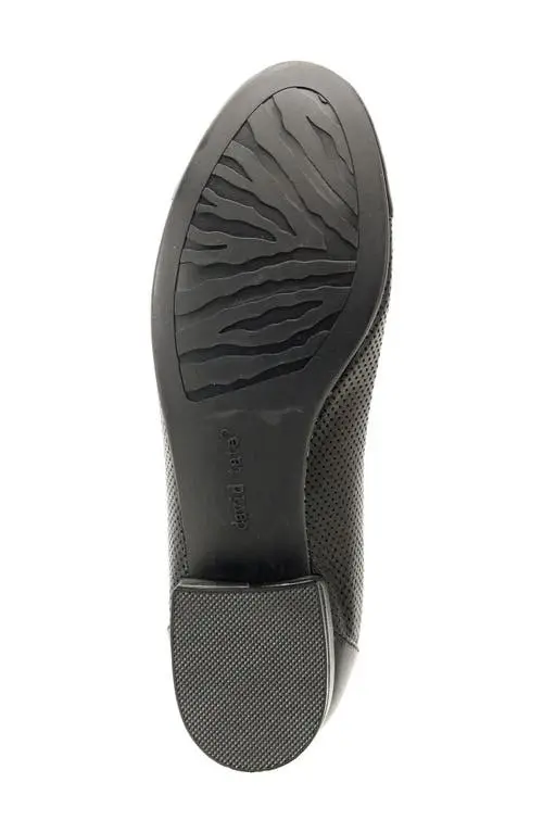 DAVID TATE Newton Cap Toe Flat - Black