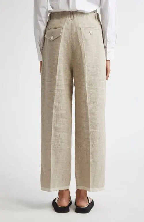 SETCHU Sethu Pleated Linen Chinos