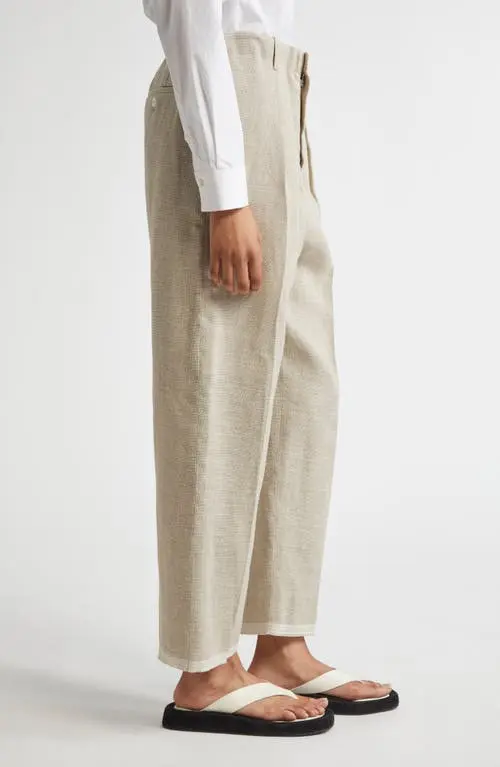 SETCHU Sethu Pleated Linen Chinos