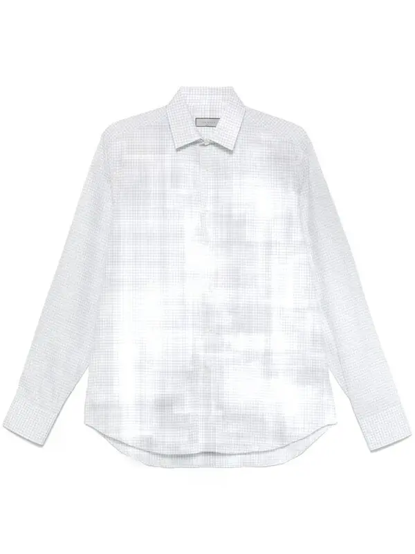 Canali Check Shirt