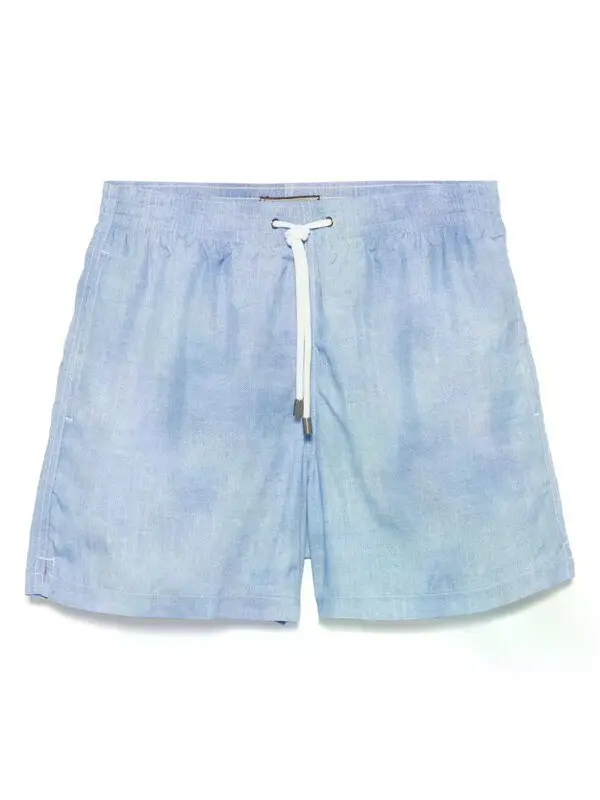 Canali Drawstring Swim Shorts - Blue