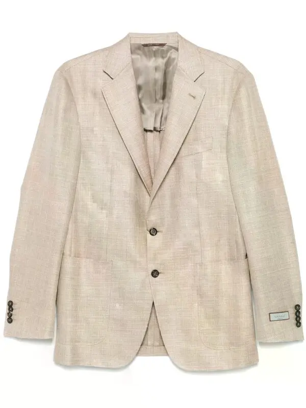 Canali Single-breasted Blazer - Neutrals