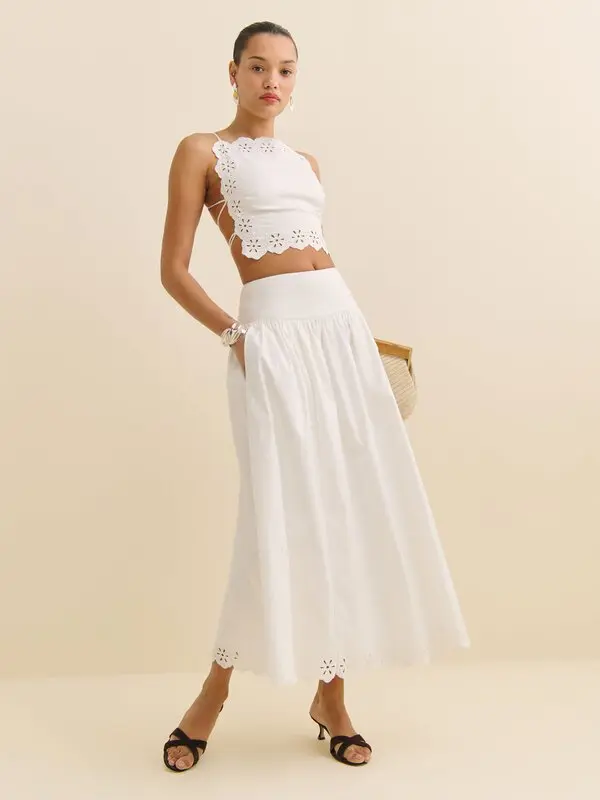 REFORMATION Cordelia Two Piece Set - Ivory