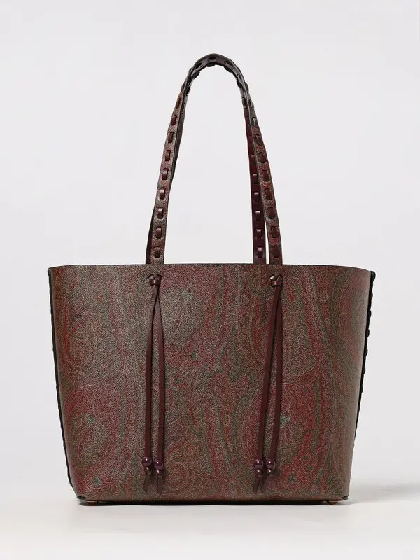 Etro Printed Shoulder Bag - Burnt