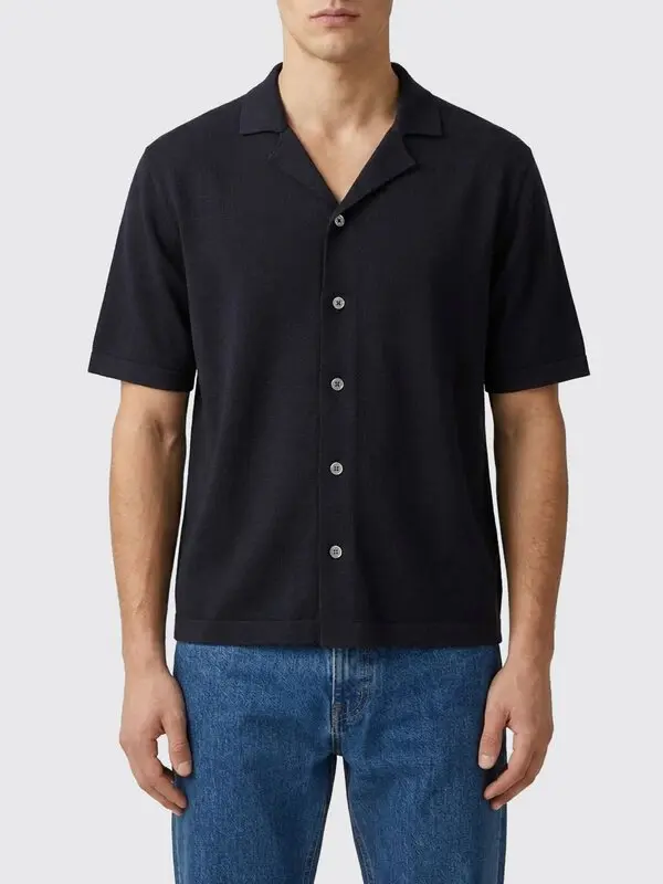 Aspesi Knitted Shirt - Navy