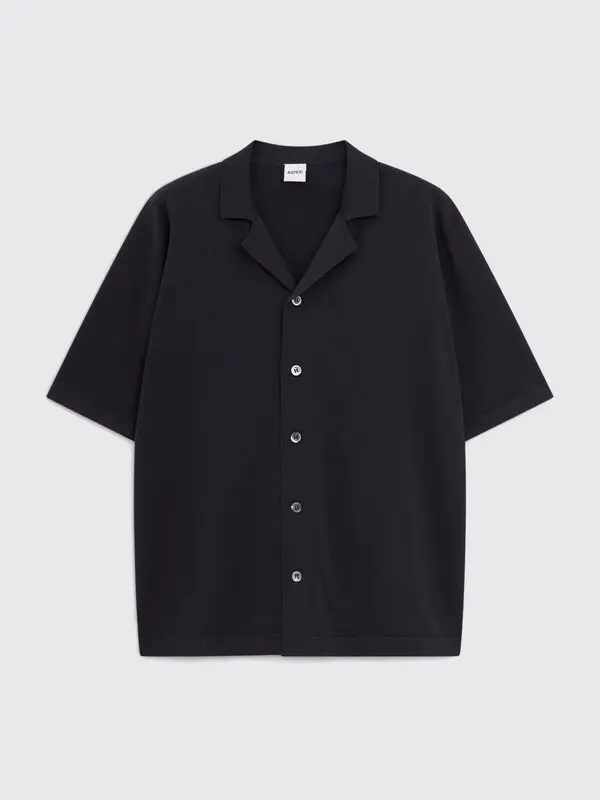 Aspesi Knitted Shirt - Navy