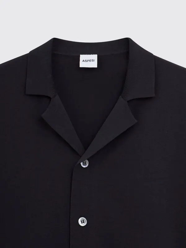 Aspesi Knitted Shirt - Navy