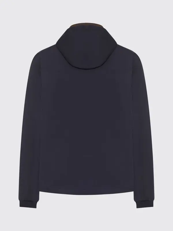 MOORER Zip-up Hooded Jacket - Blue