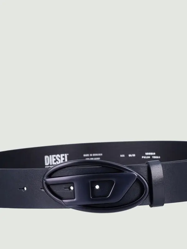 DIESEL® Belt With Oval D Buckle - Black 1