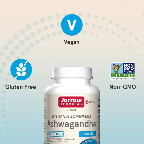 JARROW FORMULAS Ashwagandha 300mg 120 Capsules