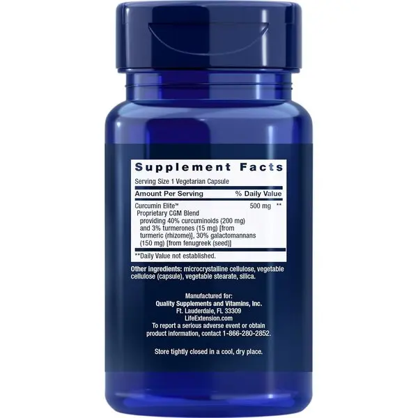 LIFE EXTENSION Curcumin Elite Turmeric Extract 60 Capsules