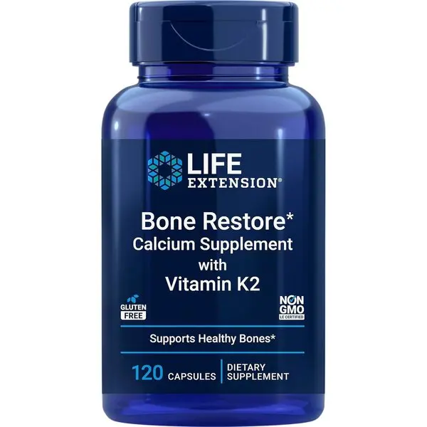 LIFE EXTENSION Bone Restore W/vitamin K2 120 Capsules - One-color