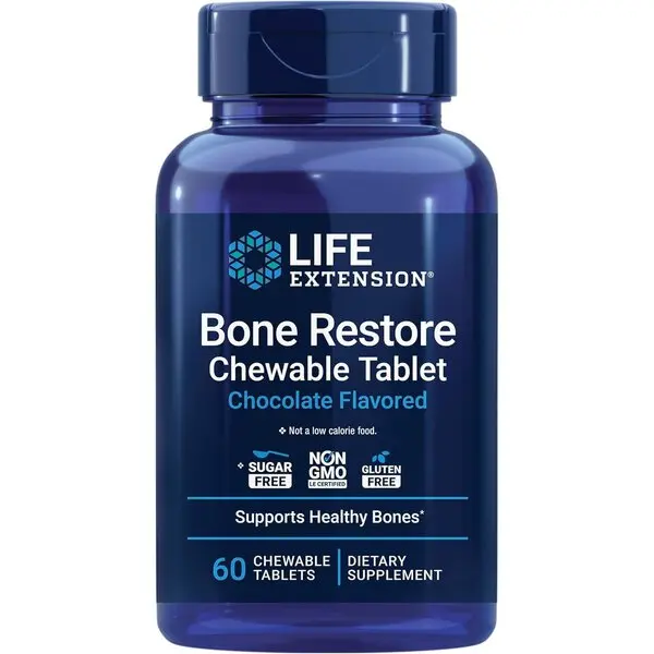 LIFE EXTENSION Bone Restore Chocolate Sugar-free 60 Tablets - One-color