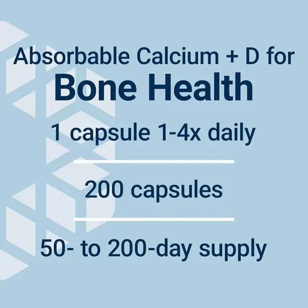 LIFE EXTENSION Calcium Citrate With Vitamin D 200 Capsules