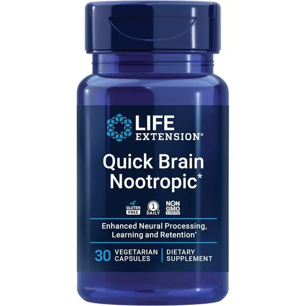 LIFE EXTENSION Quick Brain Nootropic 30 Capsules