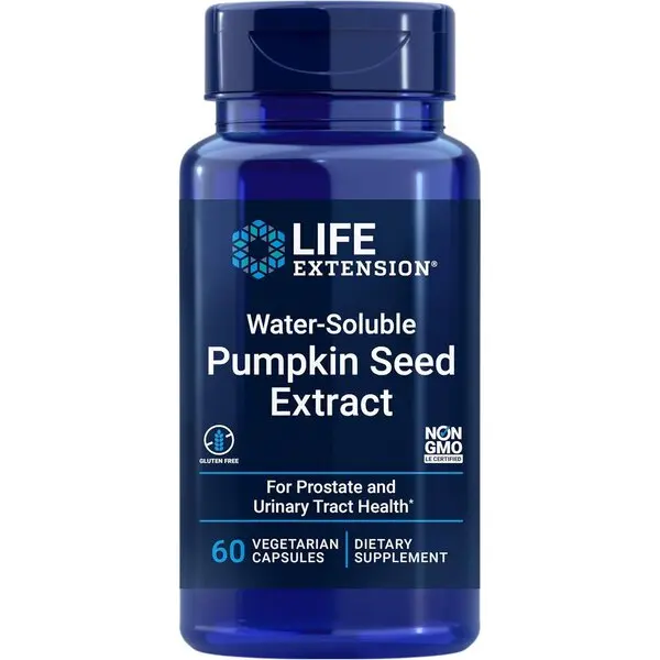 LIFE EXTENSION Water-soluble Pumpkin Seed Extract 60 Capsules - One-color
