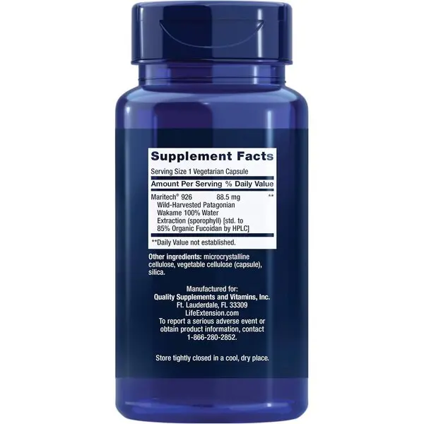 LIFE EXTENSION Optimized Fucoidan W/maritech 926 60 Capsules