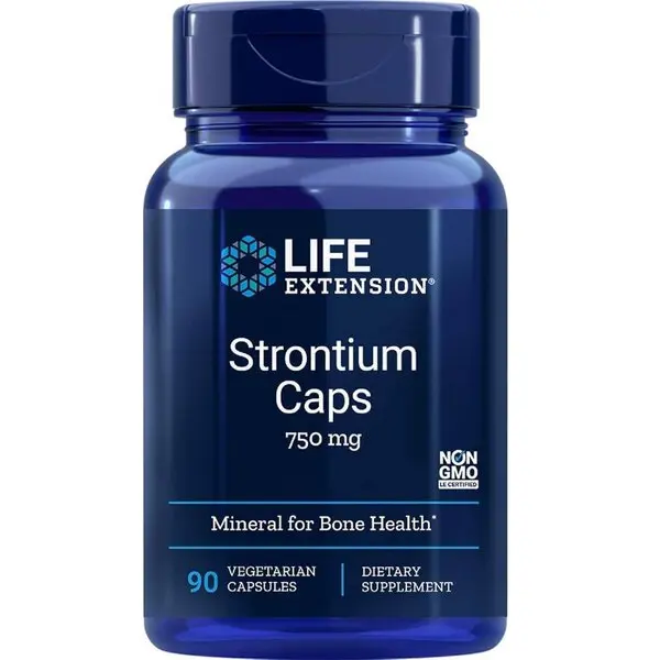 LIFE EXTENSION Strontium Caps 750mg 90 Capsules - One-color