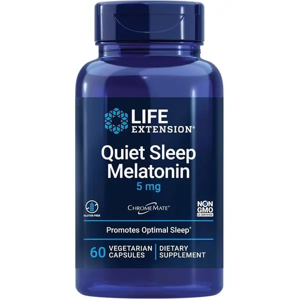 LIFE EXTENSION Natural Sleep Melatonin 5mg 60 Capsules - One-color