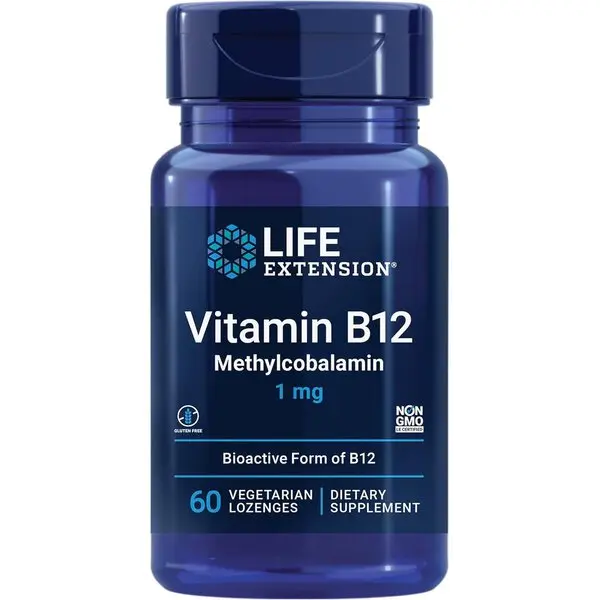 LIFE EXTENSION Methylcobalamin 1mg Lozenges 60 Lozenges