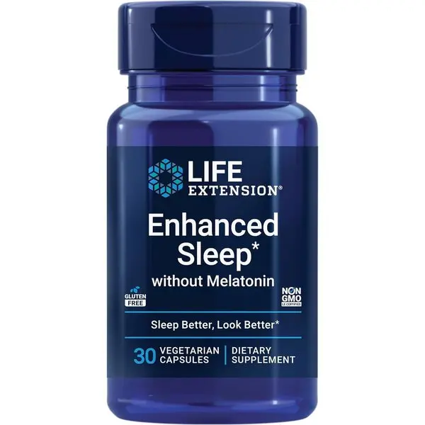 LIFE EXTENSION Enhanced Natural Sleep Without Melatonin 30 Capsules - One-color