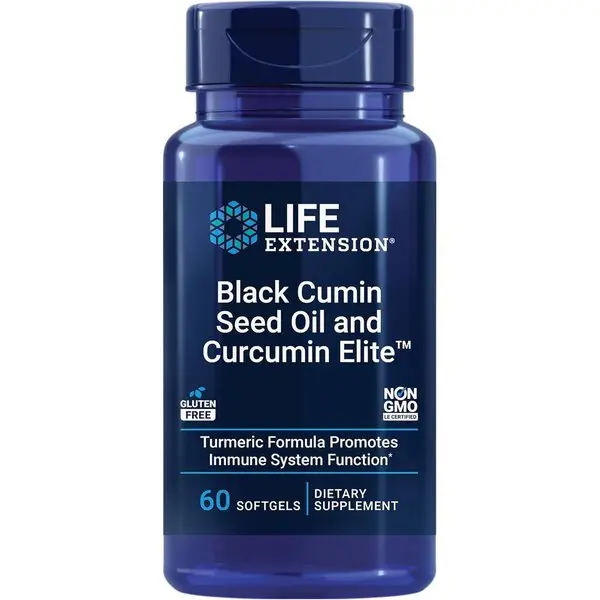 LIFE EXTENSION Black Cumin Seed Oil And Curcumin Elite Turmeric Extract 60 Softgels - One-color