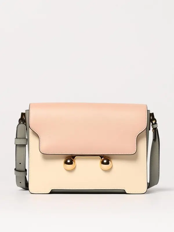 Marni Color Block Shoulder Bag - Pink
