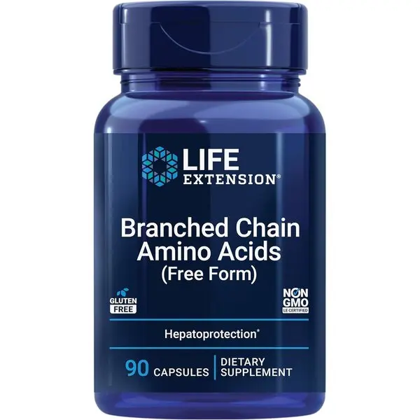 LIFE EXTENSION Branched Chain Amino Acids 90 Capsules - One-color