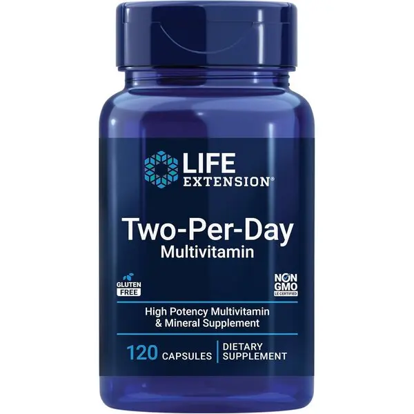 LIFE EXTENSION Two-per-day Capsules 120 Capsules - One-color