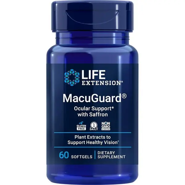 LIFE EXTENSION Macuguard Ocular Support With Saffron 60 Softgels - One-color