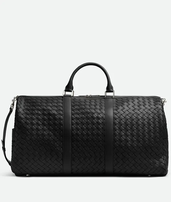 Bottega Veneta Large Intrecciato Duffle - Black