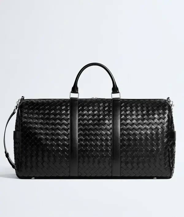 Bottega Veneta Large Intrecciato Duffle - Black