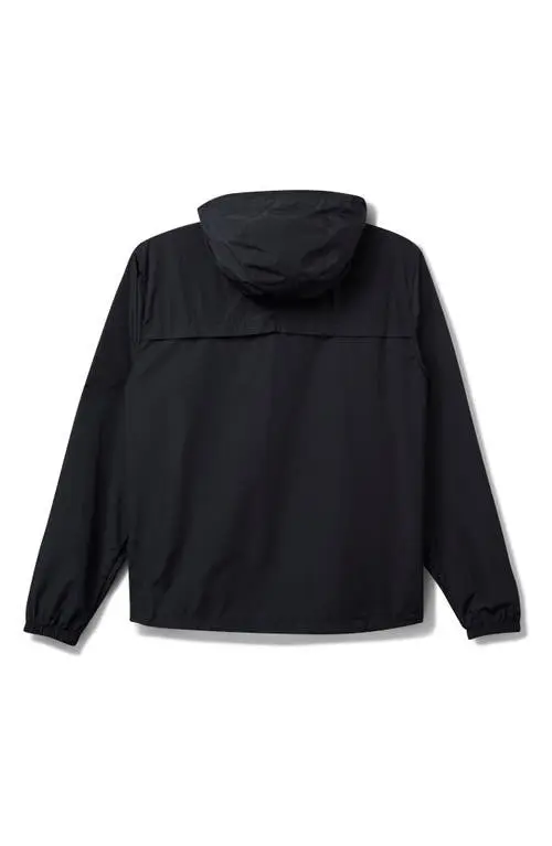 Quiksilver Overcast Water Repellent Hooded Windbreaker - Black