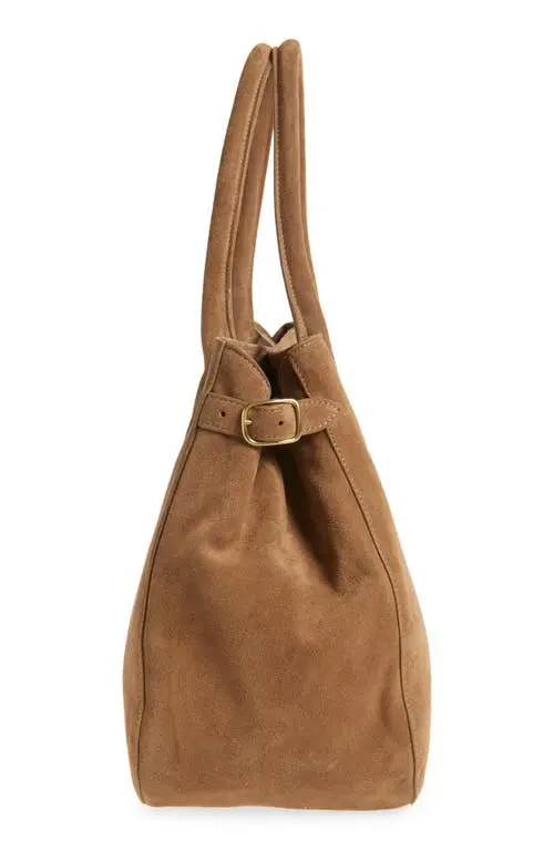 REFORMATION Large Patrizia Suede Satchel - Farro Suede