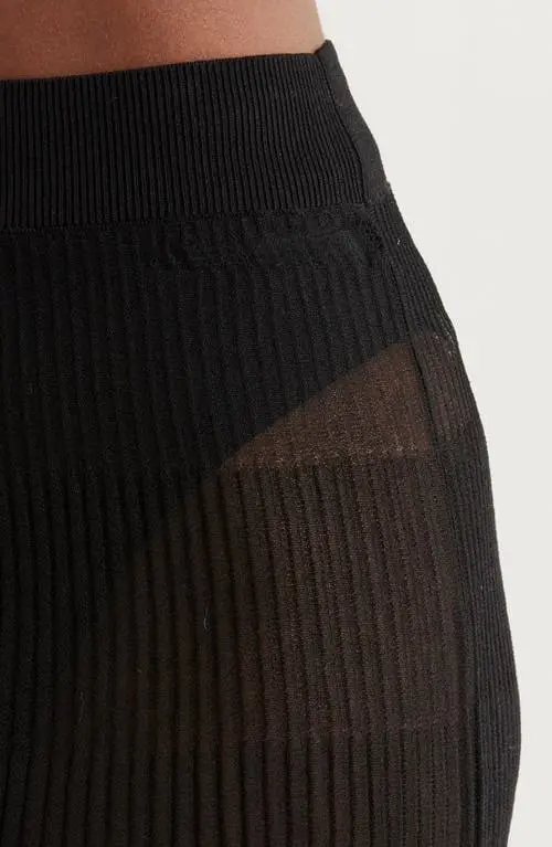 Solid & Striped The Theresa Semisheer Maxi Skirt - Noir