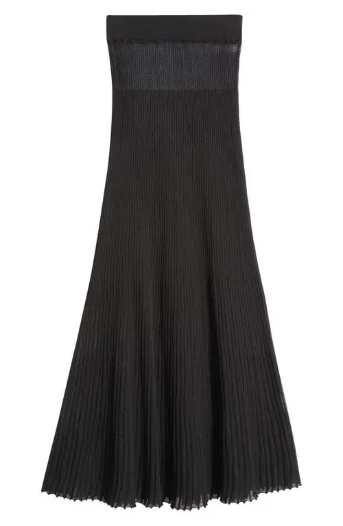 Solid & Striped The Theresa Semisheer Maxi Skirt - Noir