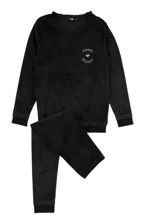 NOGGIWEAR Sweet Dreams Velour Loungewear Set - Black Velour