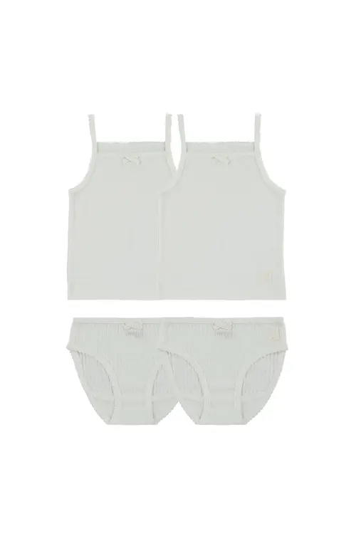 NOGGIWEAR Pointelle Loungewear Set - Ivory